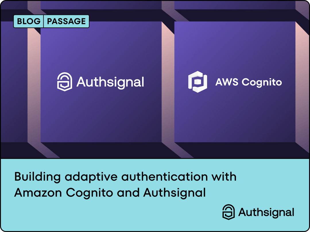 Building adaptive authentication with Amazon Cognito and Authsignal